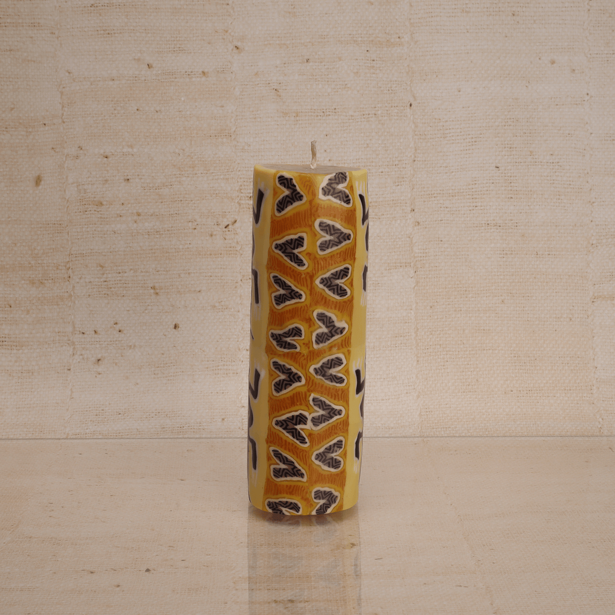 Lizard Symbol Pillar Candle - Well-Crafted, Inspiring Home Décor