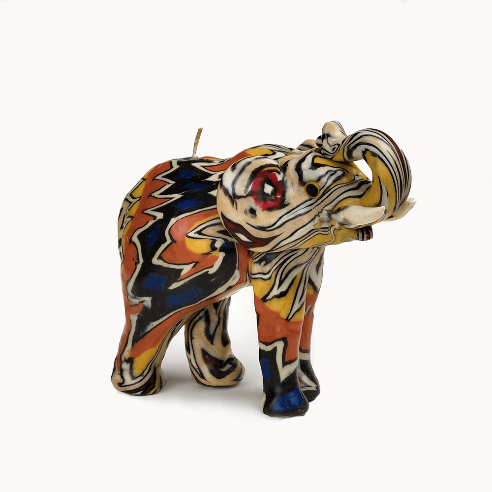 Zanzibar Elephant Candle, Handmade with Love