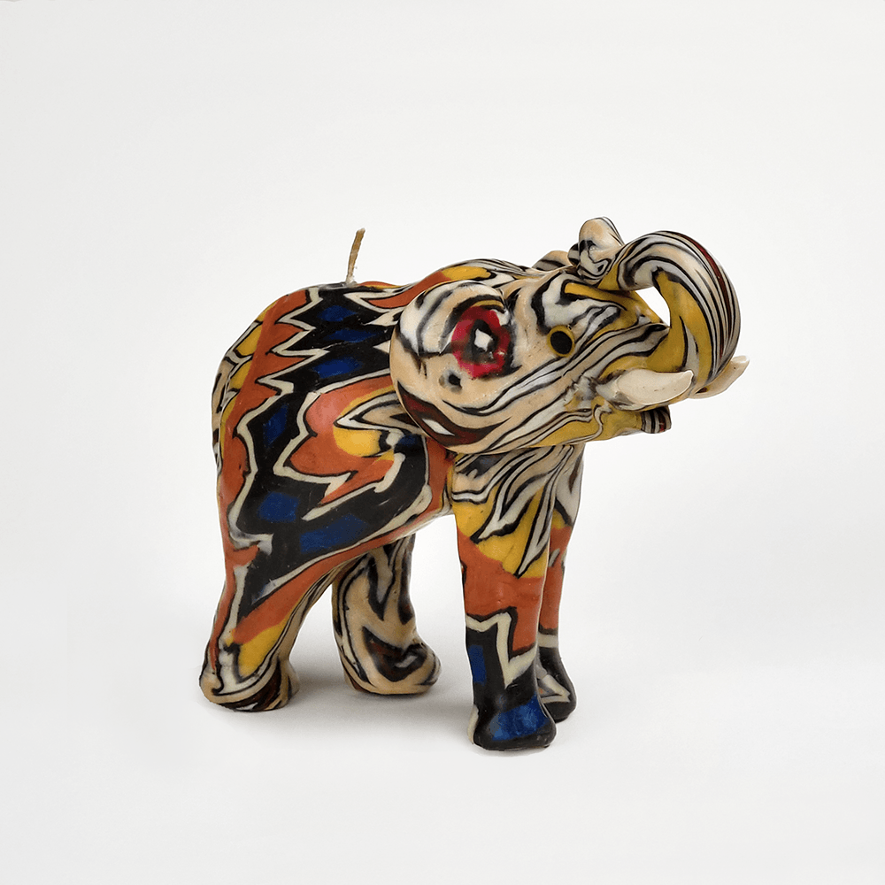 Zanzibar Elephant Candle, Handmade with Love